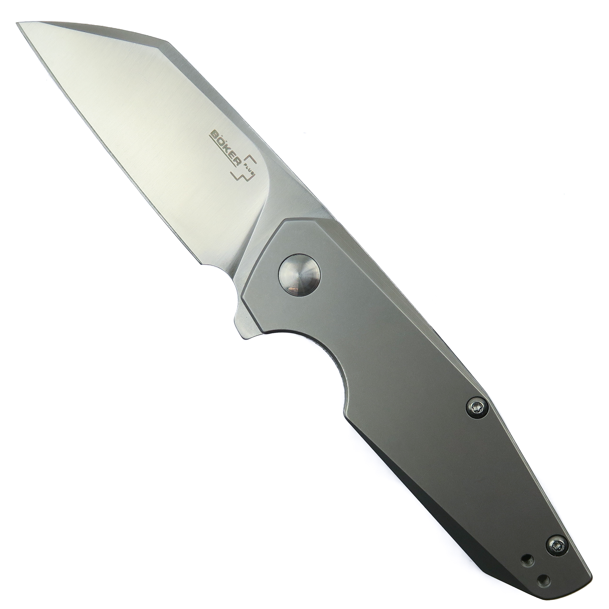 Boker Plus Stainless Steel Petite Frame Lock Knife | BladeOps