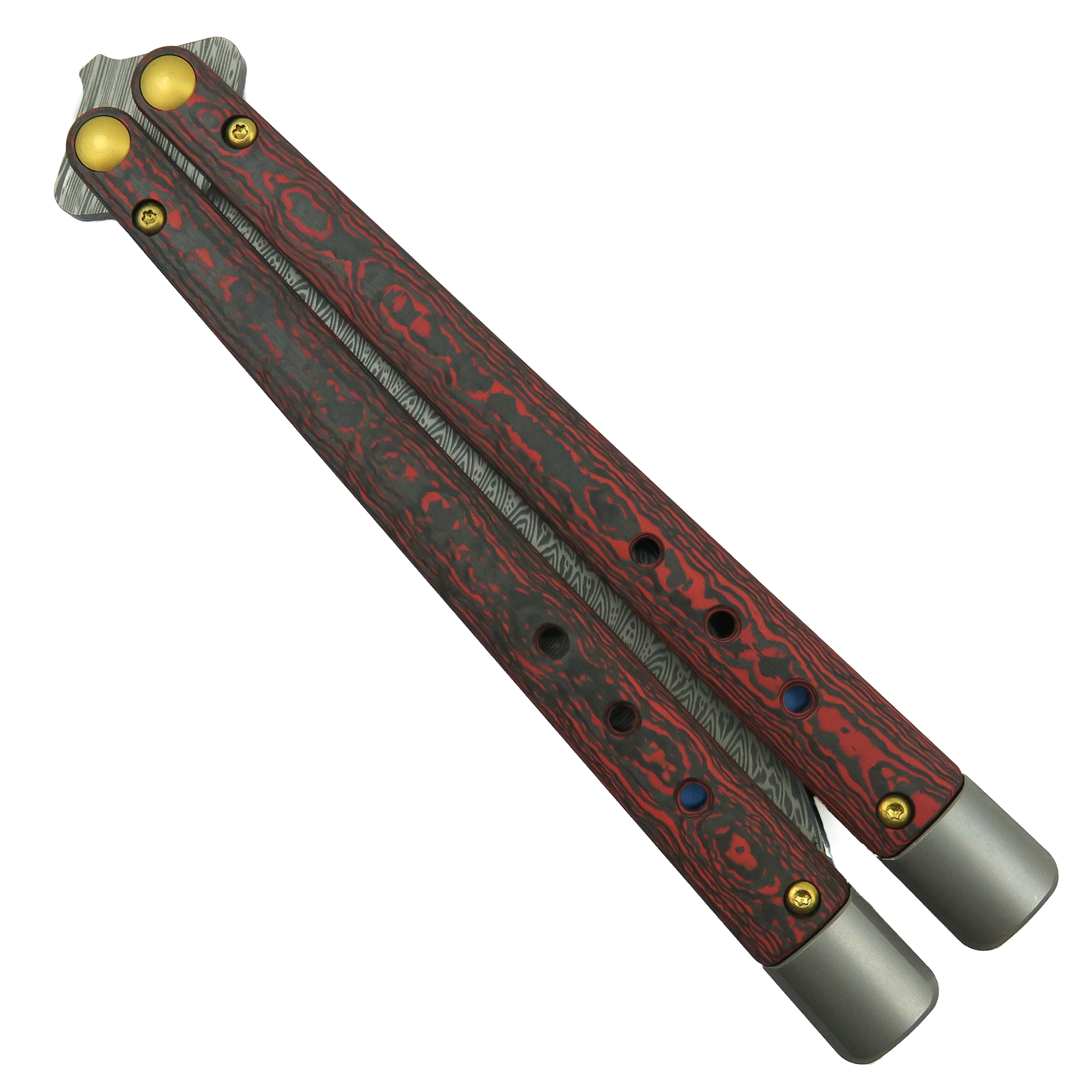 Benchmade 99 Necron Balisong Lava Flow FatCarbon Butterfly Knife ...