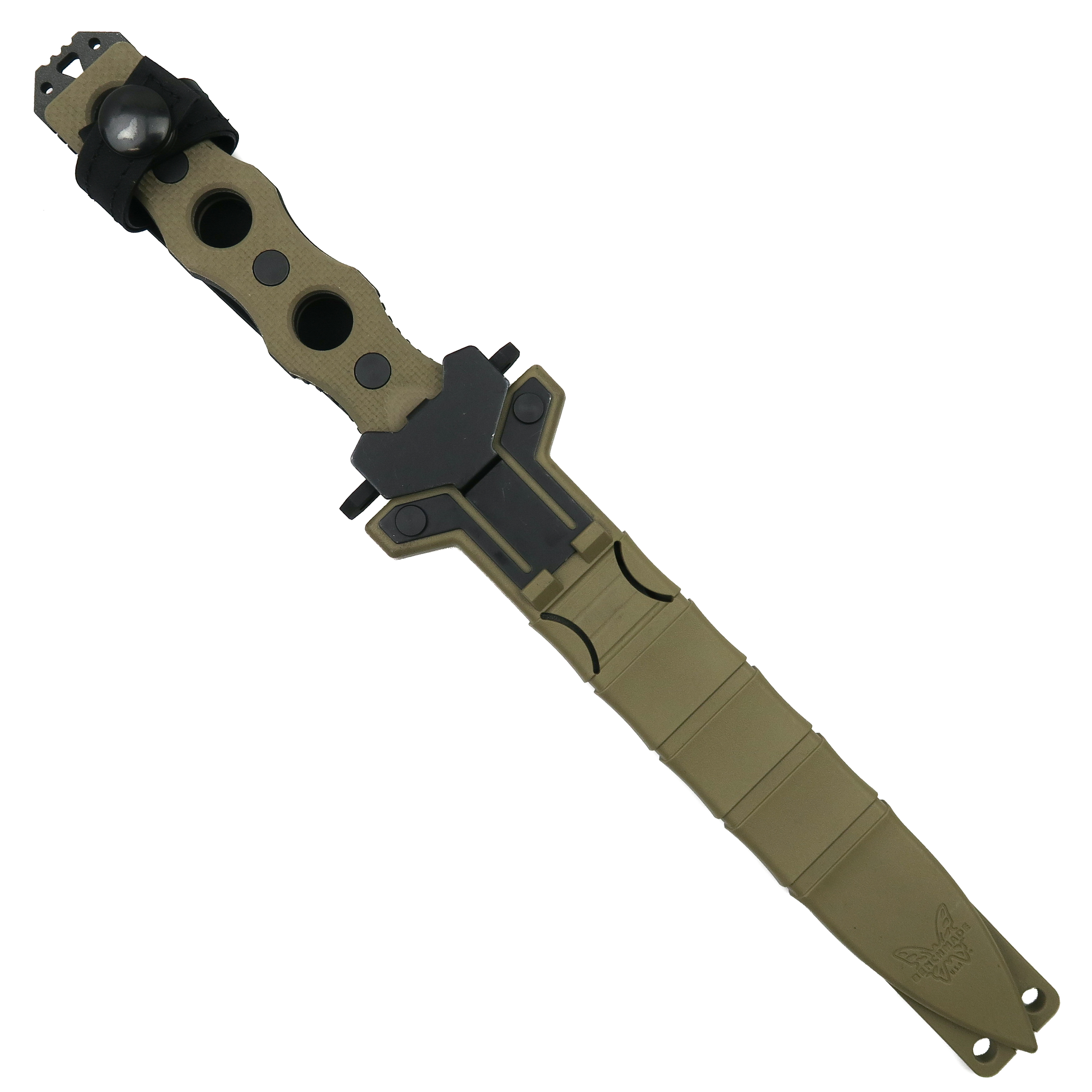 Benchmade SOCP Desert Tan G10 Fixed Blade Knife, Black Combo Double ...