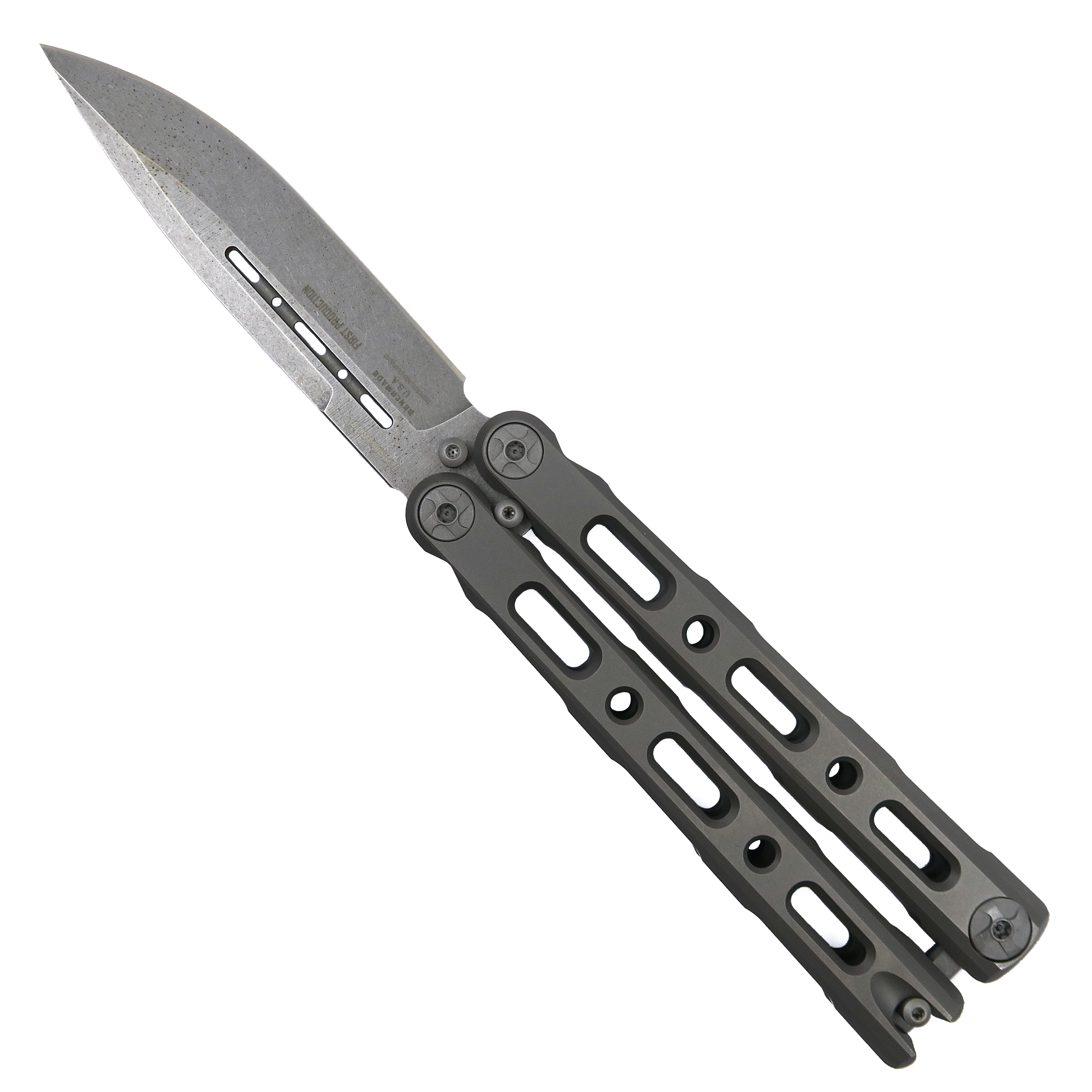 Benchmade 82 Laro Balisong Billet Titanium Butterfly Knife, CPM ...