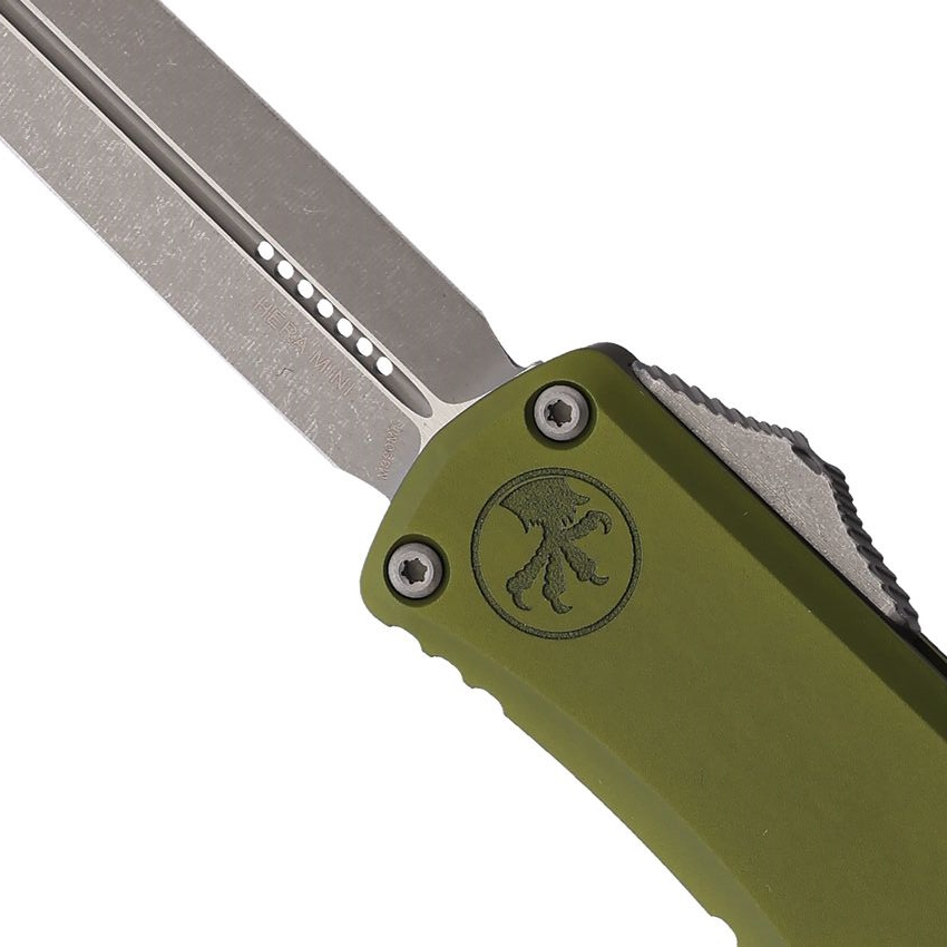 Microtech OD Green Hera II Mini OTF Knife, Apocalyptic Dagger Blade ...