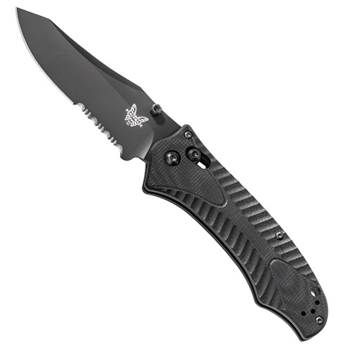 Benchmade 950SBK-1 Rift Osborne AXIS Lock Knife, Black Combo Blade