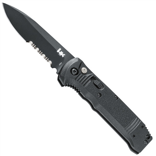 Benchmade H&K Patrol Auto Knife, D2 Black Combo Blade
