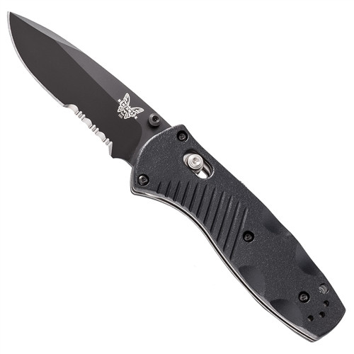 Benchmade 585SBK Mini-Barrage Spring Assist Knife, 154CM Black Combo Blade