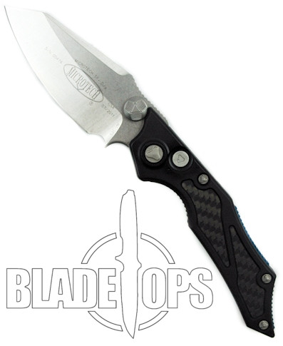 Microtech Select Fire Dual Action Knife, MT128-10, Stonewash Plain Blade