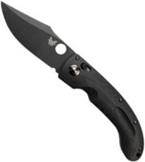 Benchmade 741BK Onslaught AXIS Knife, Black Plain Edge Blade