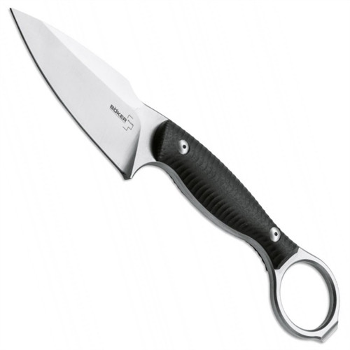 Boker Plus 02BO175 Accomplice Fixed Blade Knife, Satin Blade