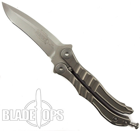 Microtech Metalmark Balisong Knife, Stonewash Blade MT170-10