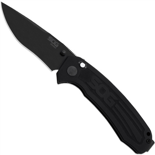 SOG BA-1001 Banner Spring Assist Knife, CPM-S35VN Black Blade