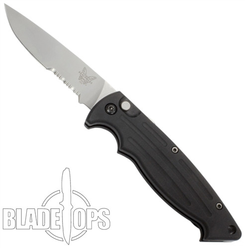 Benchmade 2550S Mini Reflex Auto Knife, Combo Edge Satin Blade | BladeOps