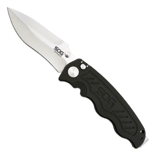 SOG Zoom Mini Spring Assist Knife, Satin Drop Point