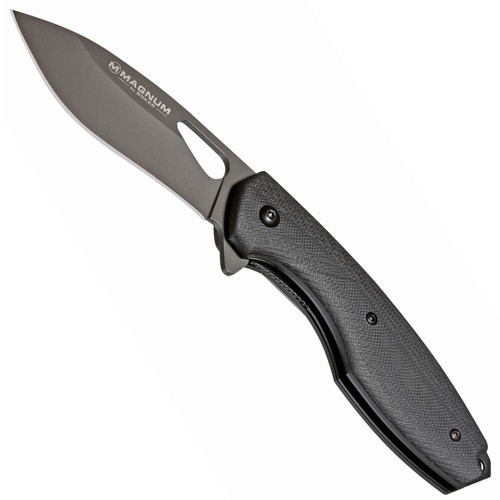 Boker Magnum Gurung Spring Assist Knife, Dark Grey Blade | BladeOps