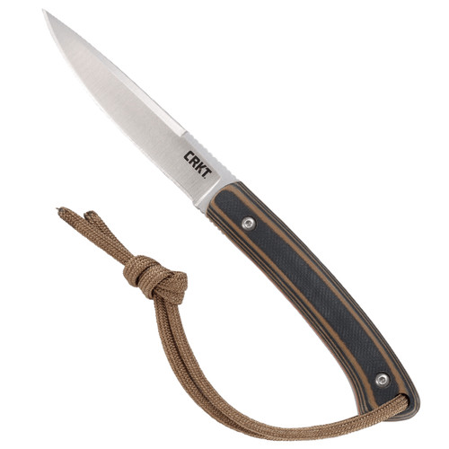 CRKT Folts Biwa Fixed Blade Knife, Satin Blade | BladeOps