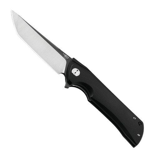 Bestech Knives Paladin Black G10 Folding Knife, Satin/Black Blade ...