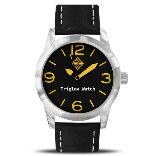 Triglav Watch Stainless Quartz Watch, Leather Band | BladeOps