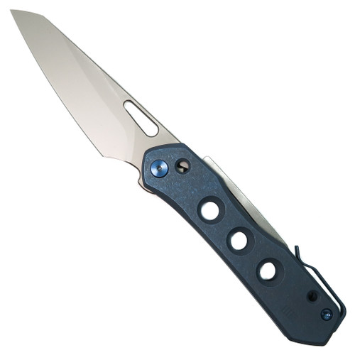 WE Knife Co. Vision R Blue Titanium Superlock Folding Knife | BladeOps