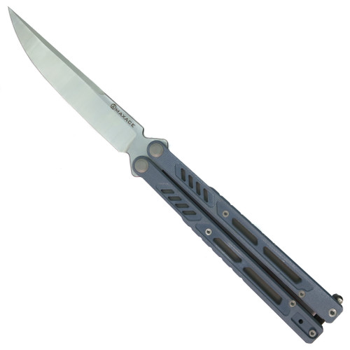 Maxace Knives Banshee Gray G10 Balisong Butterfly Knife | BladeOps
