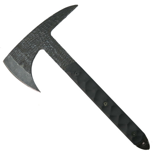Stroup Knives Black G10 Spike Tomahawk, 1095 Carbon Steel Blade | BladeOps