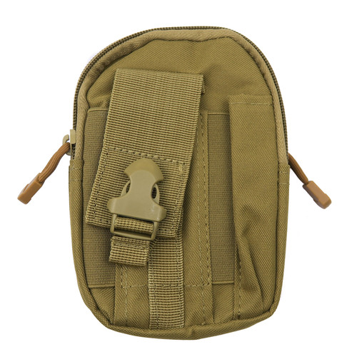 SurvivalGrid Tactical Desert Tan MOLLE Utility Pouch | BladeOps