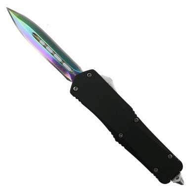 Spirit OTF Knife, Laser Etched Rainbow Blade | Bladeops