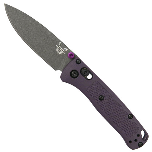 Benchmade Dark Purple Grivory Mini Bugout AXIS Folder Knife, CPM-S30V ...