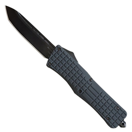 Gridlock OTF Automatic Knife, Black Drop Point Blade | Bladeops