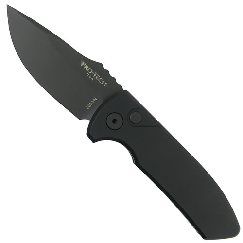 Pro-Tech "Blue Dot" SBR Auto Knife, Black Blade | BladeOps