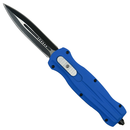 Atomic Blue OTF Auto Knife, Black Dagger Blade | Bladeops