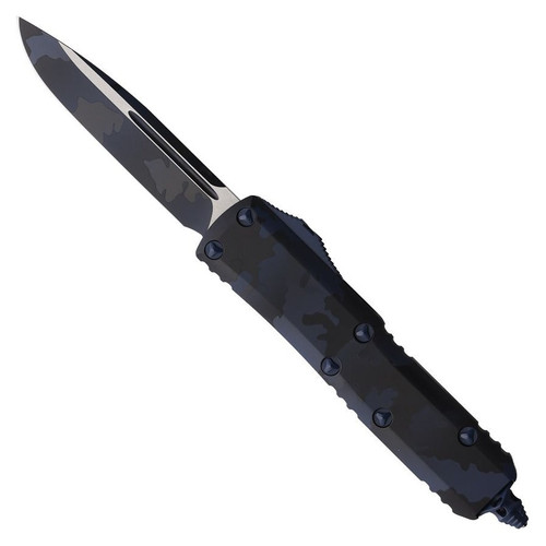 Microtech Signature Series Navy Camo UTX-85 OTF Auto Knife, Drop Point ...