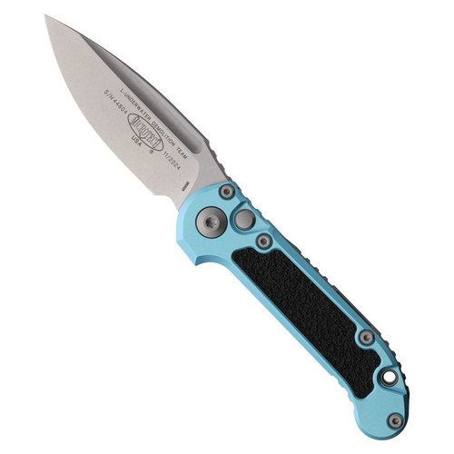 Microtech Gen III Turquoise LUDT Auto Knife, Stonewash Blade | BladeOps
