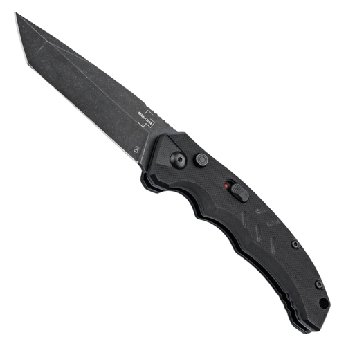Boker Plus Black Intention II Auto Knife, Dark Stonewash Tanto Blade ...