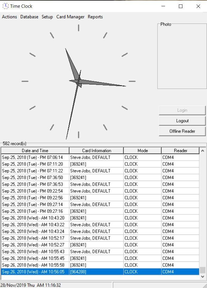 RFID standalone USB Time Clock (HS Code : 85437000, MADE IN CHINA ...