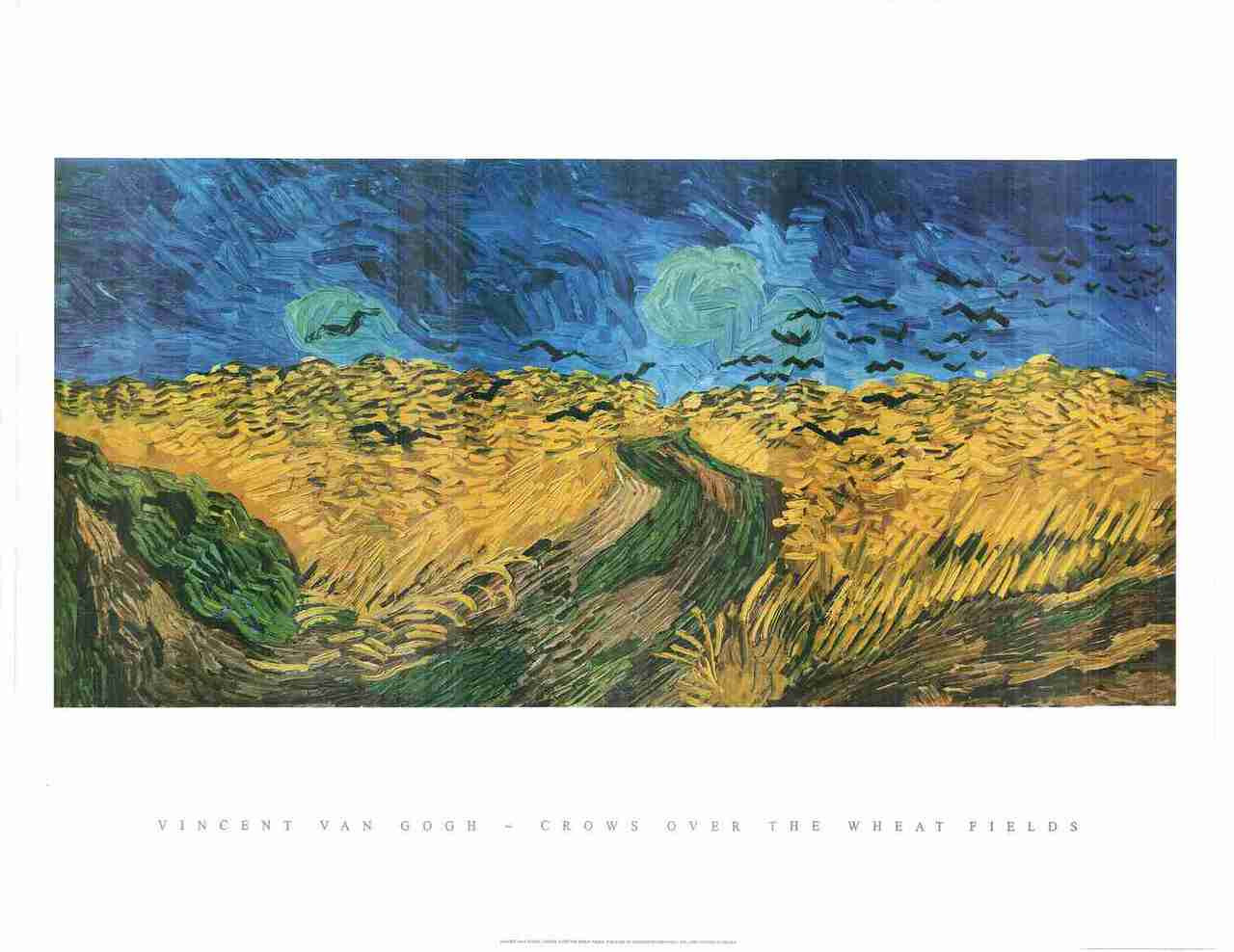 Wheat Field With Crows Painting Vincent Van Gogh | Art Posters