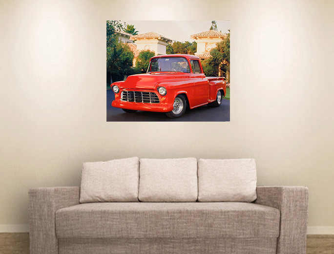 Red 1956 Chevy Truck Poster | Truck Posters