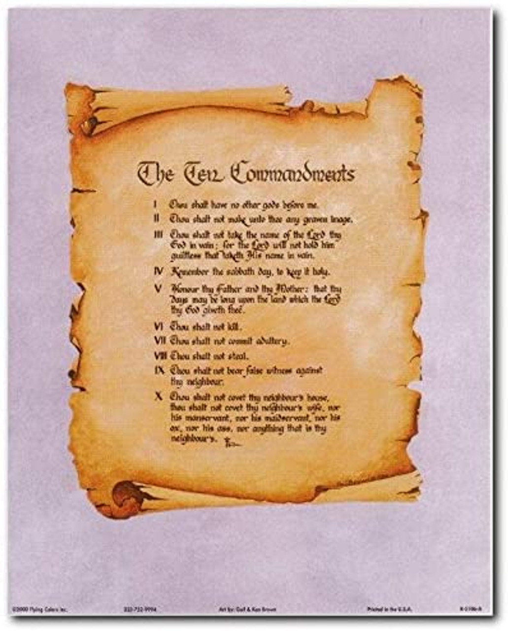 Ten Commandments Catholic Printable