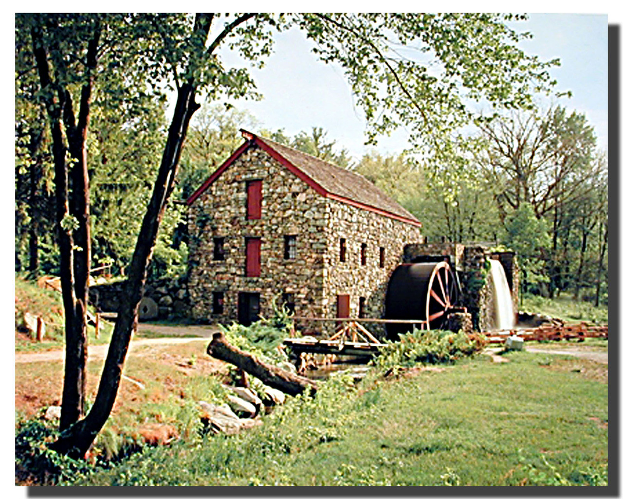 Wayside Inn Mill Poster | Nature Posters | Landscape Posters