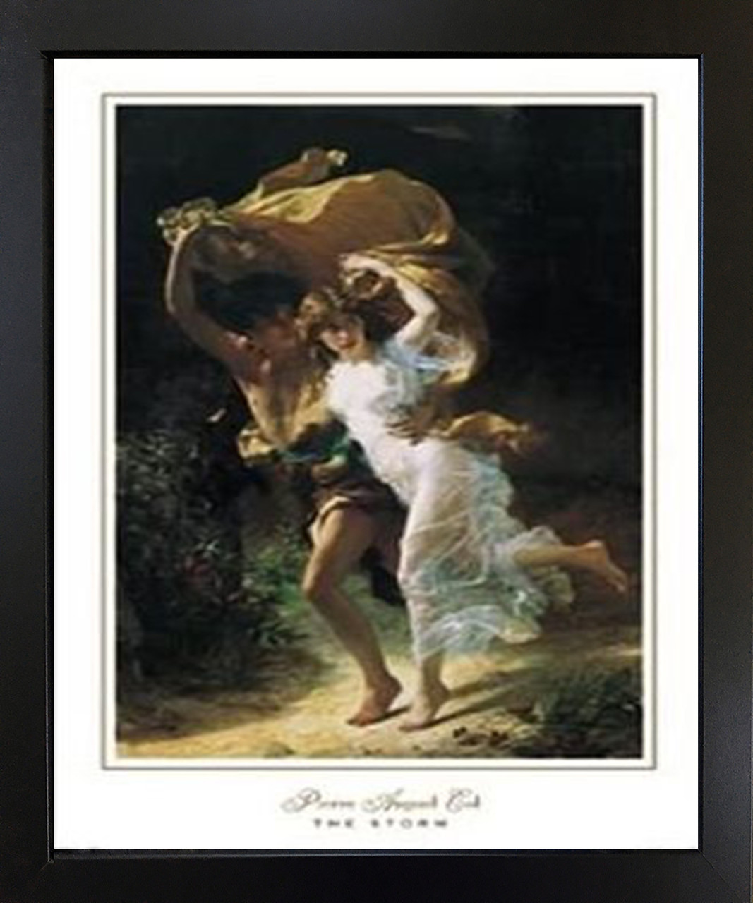 Pierre August Cot The Storm Black Framed Wall Decor Art Print Picture ...