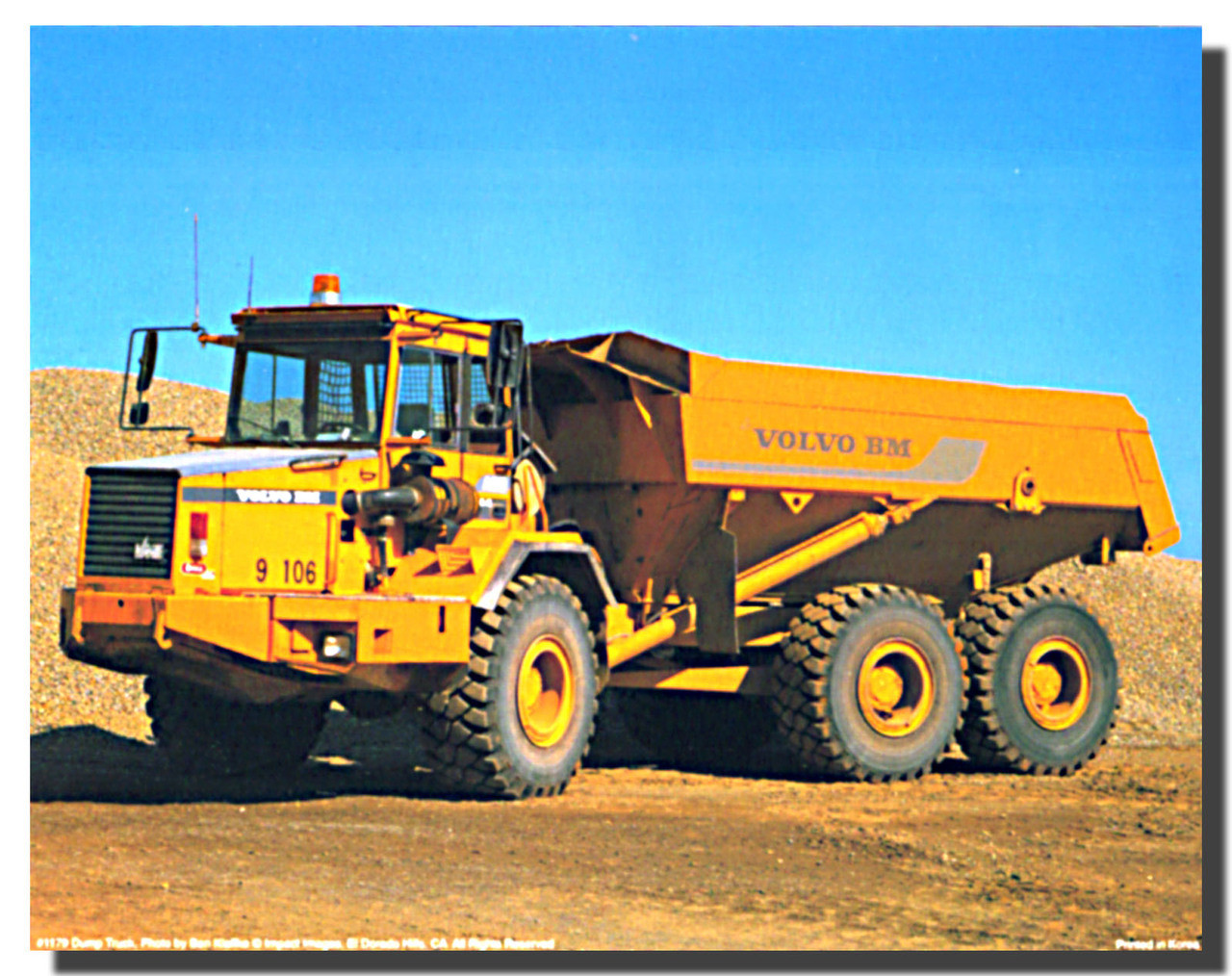 Volvo BM Dump Truck Poster | Truck Posters