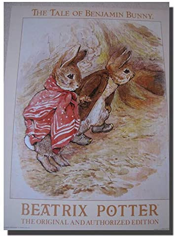 The Tale of Beatrix Potter Benjamin Bunny Art Print Wall Decor Poster ...