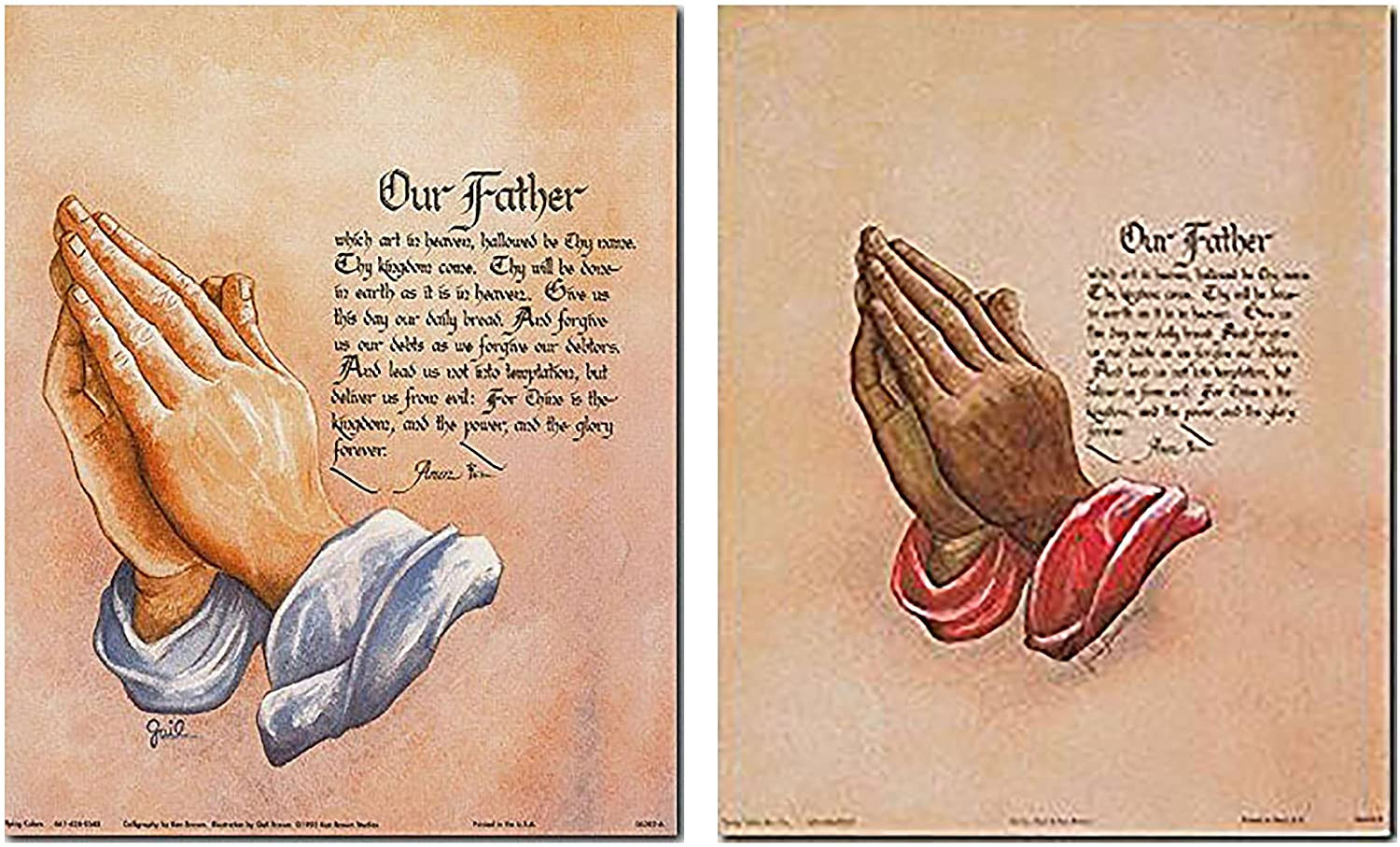 Wall Decor Art Print The Lord's Prayer Spiritual Motivational And ...