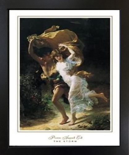 Pierre August Cot The Storm Black Framed Wall Decor Art Print Picture ...