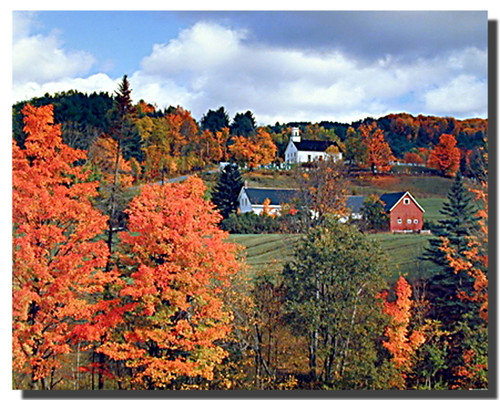 Village in Barnet VT Poster | Nature Posters | Landscape Posters