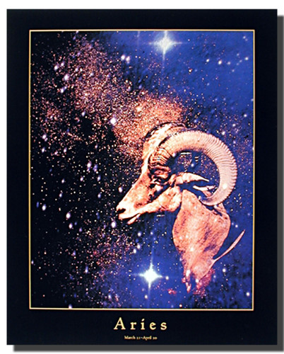 Aries Sign Poster | Zodiac Posters | Astrology Posters