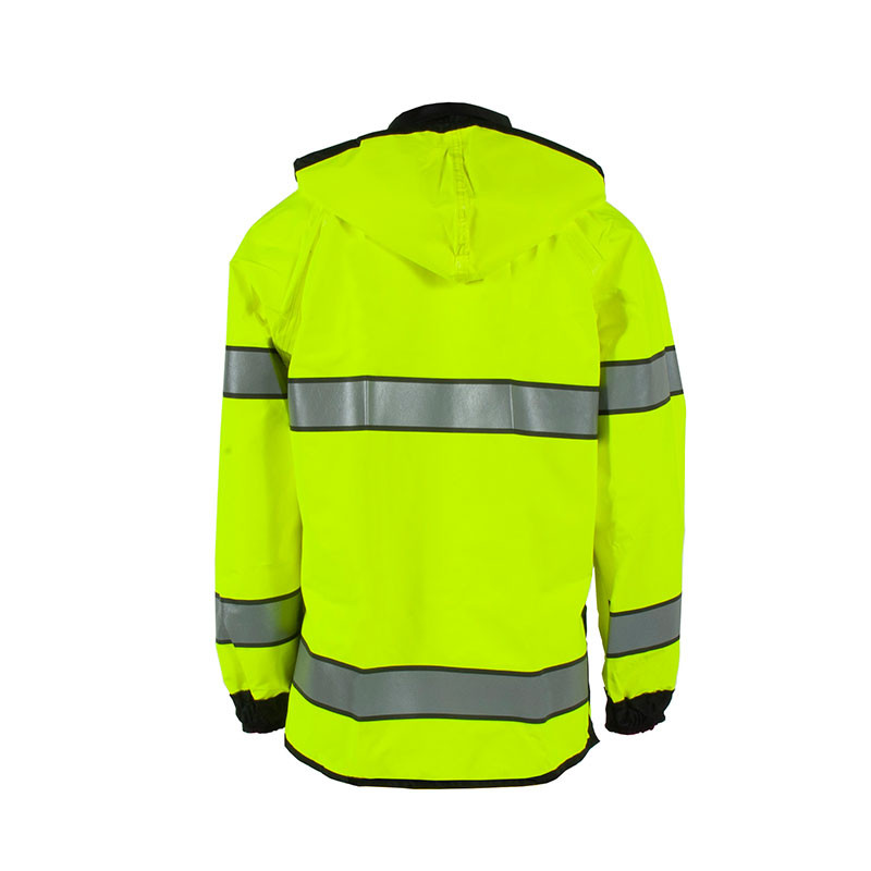 Neese Class 3 Hi Vis Yellow Safe Officer Reversible Police Rain Jacket 4703