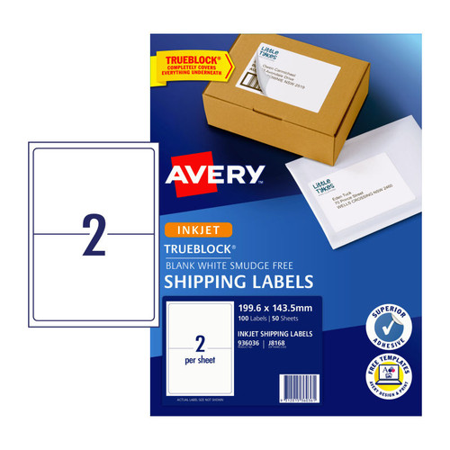 AVERY IP Label J8168 2Up Pack of 100 (D-AV936036) shop at AUSTiC SHOP