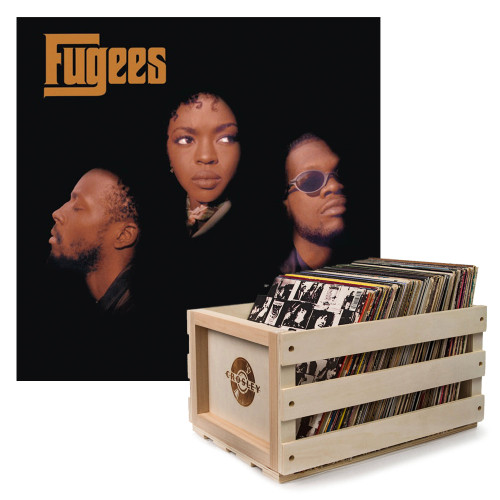 Crosley Record Storage Crate Fugees The Score Vinyl Album Bundle (IW-SM ...