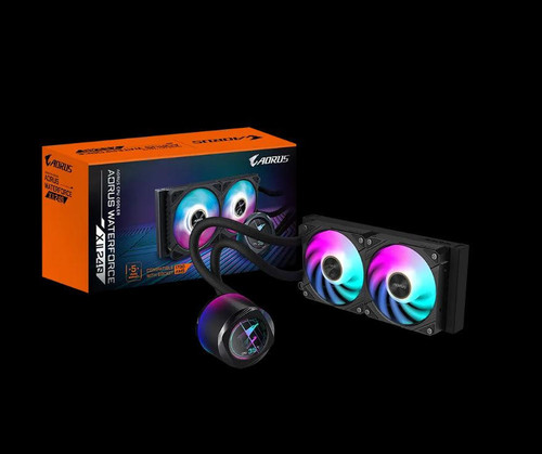 GIGABYTE AORUS WATERFORCE X II 240 LCD display AIO liquid cooler, Intel ...