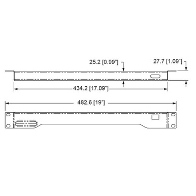 Penn Elcom 1U LED Multicolour + White Rack Light RADM-23CW