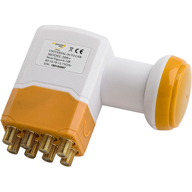 Golden Media 0.1dB High Gain Octo 8 Output LNB Sky, FreeSat, Astra 1 ...
