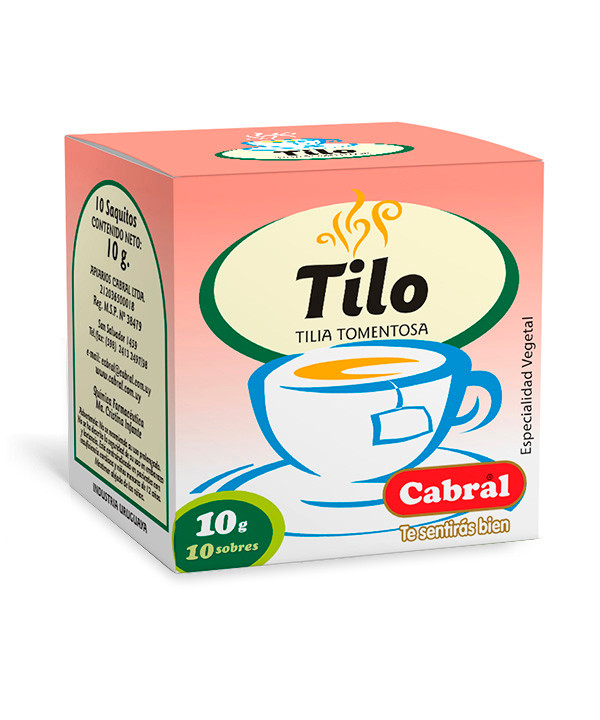 Cabral Té de Tilo Sedante (box of 10 bags)